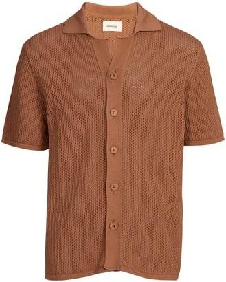 Saison 1865 Chemise Hesch ajour&eacute;e en coton