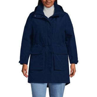 Lands End Wasserdichter Parka SQUALL, Damen, Größe:48-50 plus, Blau, Nylon, by Lands End