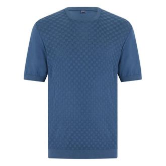 Fedeli Homme, Pulls, Bleu, Taille: 5XL Pull en Tricot Ras du Cou