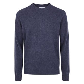 MC2 Saint Barth Regent Lammwollpullover mit Rundhalsausschnitt - - Knitwear - Herren - Blau - L