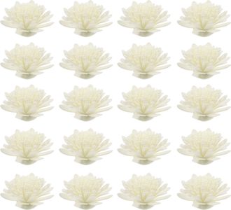NUOBESTY Angoily 100 St&uuml;ck Diffusor Chrysantheme Aromatherapie Zubeh&ouml;r aus PE Material Duftspender f&uuml;r &Auml;therische &Ouml;le Aromaverst&auml;rker f&uuml;r Raum und Diffusor