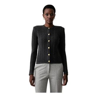 Twinset Cardigan - Femme - Pulls - Gris - Taille: 40 FR