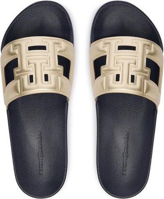 Tommy Hilfiger Pantoletten Th Pool Slide FW0FW09613 Goldfarben