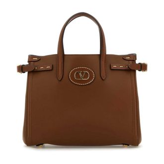 Valentino Garavani Femme, Sacs, Brun, Taille: ONE Size Antibes Medium Calfskin Shopping Bag