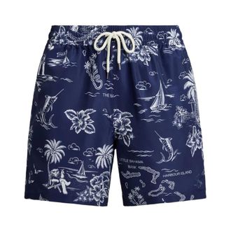 Polo Ralph Lauren Homme, Maillots de bain, Bleu, Taille: XL Harbor Island Bear Swim Shorts
