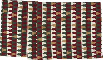 Sander Tischl&auml;ufer - Jultree Frabe 01, Rot / Gr&uuml;n, - Weihnachten, Jacquard, 50 x 140cm