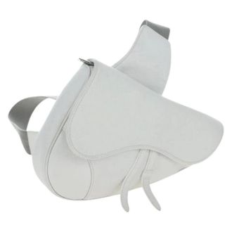 Dior Pre-owned Cuir sacs-dior - Femme - Pre-owned - Blanc - Taille: ONE Size