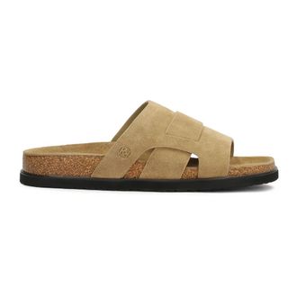 Kazar Beige Wildleder Zehentrenner - - Shoes - Herren - Beige - 40 EU