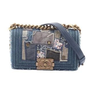 Chanel Sac &agrave; bandouli&egrave;re Pre-owned Boy Small en denim - Femme - Pre-owned - Multicolore - Taille: ONE Size