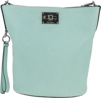 Ferragamo Sac bandouli&egrave;re en cuir pr&eacute;-poss&eacute;d&eacute; - Femme - Pre-owned - Bleu - Taille: ONE Size