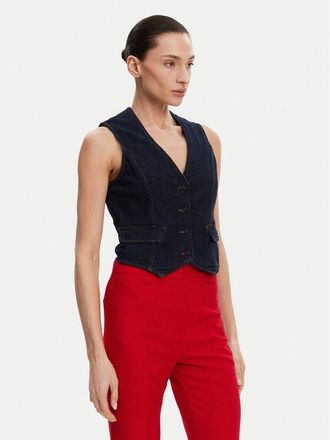 Fracomina Weste FR25SJ5024D46093 Dunkelblau Slim Fit