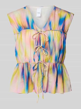 Vero Moda Relaxed Fit Blusentop mit Schn&uuml;rverschluss Modell VIRANO