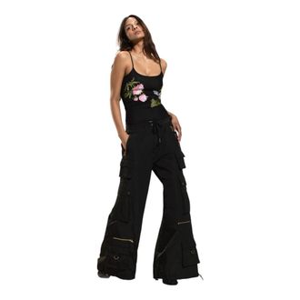 Cynthia Rowley Kim Cargo Pant - - Trousers - Damen - Schwarzk - L