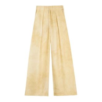 Cortana Seiden-Palazzo-Hose - - Trousers - Damen - Gelb - XS