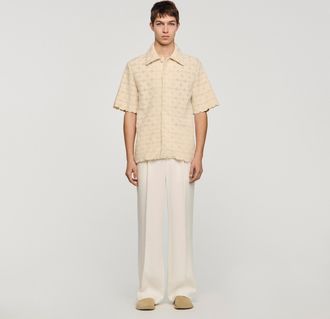 Sandro Chemise en coton broderie anglaise