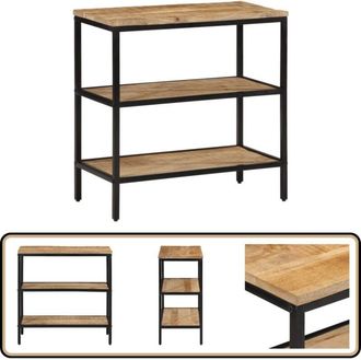 vidaXL Konsolentisch 70x35x70 cm Raues Massivholz Mango - Konsolentisch - Wohnzimmerm&ouml;bel - Sideboard - Mangoholz - Industriel Design
