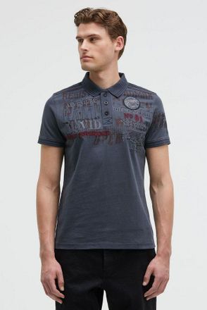 Camp David Poloshirt mit Kontrastn&auml;hten