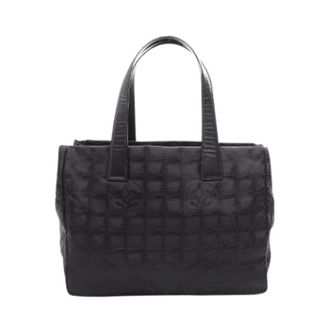 Chanel Pre-owned New Travel Line MM Nylon Canvas Tote Bag - - Pre-owned - Damen - Schwarzk - ONE SIZE