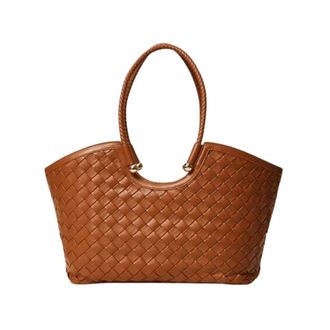 Twinset Femme, Sacs, Brun, Taille: ONE Size Sac cabas tiss&eacute; &agrave; la main