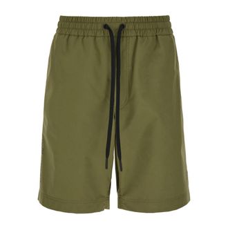 Moncler Bermuda-Shorts mit Kordelzug - - Shorts - Herren - Gr&uuml;n - XL