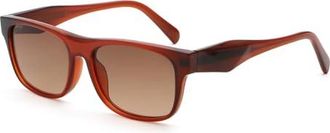 Generic Lunettes De Soleil Carr&eacute;es &Agrave; Grande Monture For Femme, Id&eacute;ales For Les Photos De Vacances Et Les Activit&eacute;s Sportives De Plein Air For Hommes.(Brown)