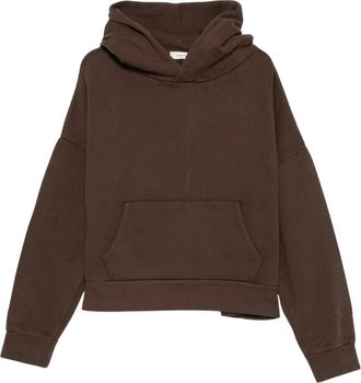 Entire studios Entire Studios - SweaT-shirt &agrave; capuche avec poche kangourou et &eacute;paules tombantes - Homme - Sweatshirts et sweats &agrave; capuche - Brun - Taille: XL