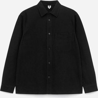 Arket Overshirt Aus Baumwolle -Schwarz