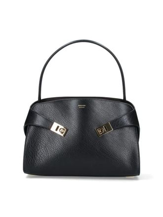 Ferragamo Shopper & Totes - Structured Black Bag With Minimalist Design - Gr. unisize - in Schwarz - für Damen