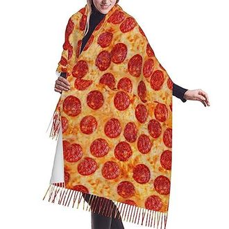 Generic Pizza Pepperoni 3D Femme Etole Longue Foulard Douce Ch&acirc;le Wrap Pour Automne Hiver Cadeau Mariage