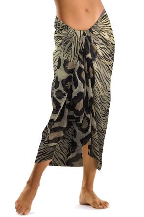 TOSKATOK Damen M&auml;dchen Tierdruck Sarong Rock Strand vertuschen Schal Wickeln