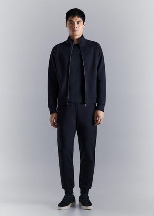 Mango Technische Sweatshirt mit Rei&szlig;verschluss, Regular Fit marineblau - Herren - XXL - MANGO MAN