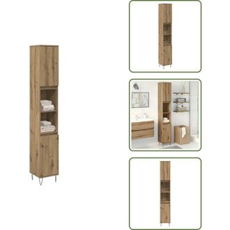 vidaXL Badschrank Artisan-Eiche 30x30x190 cm Holzwerkstoff - Badschrank - Badschr&auml;nke - Badezimmerschrank - Schrank