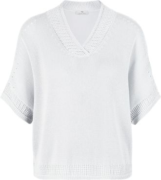 Peter Hahn V-Pullover Peter Hahn weiss