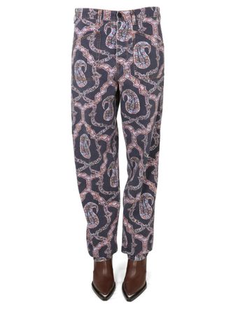 Etro Paisley Denim Jeans - Multicolor