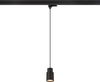 SLV PURI 2.0 Tube, 3~ Pendelleuchte, GU10, Pendellänge 200 cm, 1x max. 6 W, schwarz