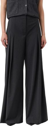 Comma Fließende Wide-Leg-Hose mit Bundfalten