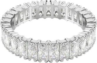 Swarovski Bague Matrix Coupe Baguette - Femme - Accessoires - Gris - Taille: 50 MM