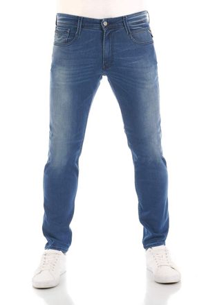 Replay Herren Jeans Anbass Slim-Fit mit Power Stretch, Medium Blue 009-1 (Blau), 32W / 32L