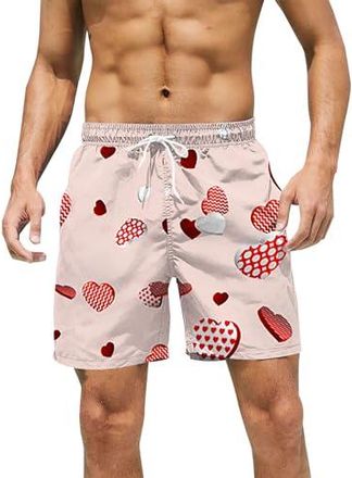 Generic Short d&eacute;contract&eacute; confortable et graphique imprim&eacute; chaud pour homme taille &eacute;lastique short d&eacute;contract&eacute; short de basket-ball pour homme, LP2, S