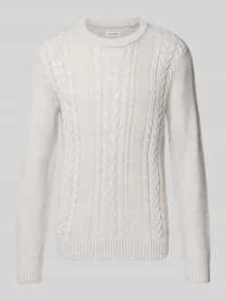 Jack & Jones Pullover mit Zopfstrickstruktur