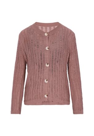Mymo Strickjacke Frauen braun
