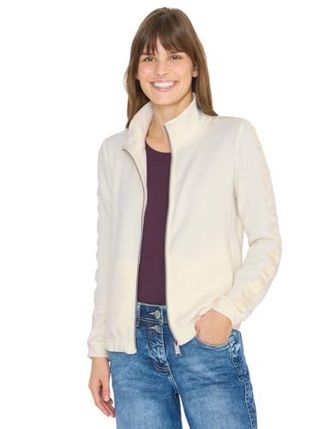 Cecil 3228453 Veste Souple avec détails en Papier Peint, Blanc crémeux, XXL Femme
