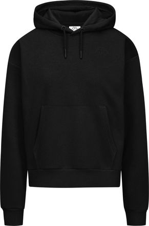 Kappa Sweatshirt mit Kapuze f&uuml;r Damen, Baumwolle, sportlich, Modell: Emmew Logo, Schwarz, M