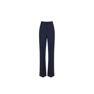 Elisabetta Franchi Pantalon large - Femme - Pantalons - Bleu - Taille: 40 FR