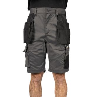 CAT Essential Stretch Holster Polyester Herren Graue Arbeitsshorts