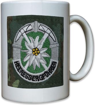 Copytec Abzeichen Heeresbergführer BW Gebirgsjäger BW Bundeswehr - Tasse 10936