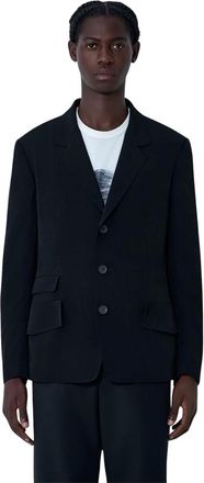 Yohji Yamamoto Homme, Vestes, Noir, Taille: XL Blazer Flap Noir