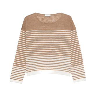 Roberto Collina Damen, Strickwaren, Braun, LGr&ouml;&szlig;e