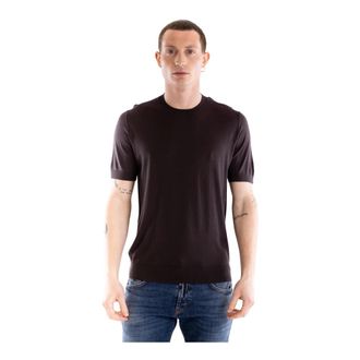 Paolo Pecora Homme, Pulls, Brun, Taille: L Maille col rond