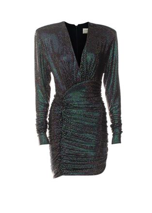 Alexandre Vauthier Alexander Vauthier Black Rhinestone Embellished Mini Dress Size S